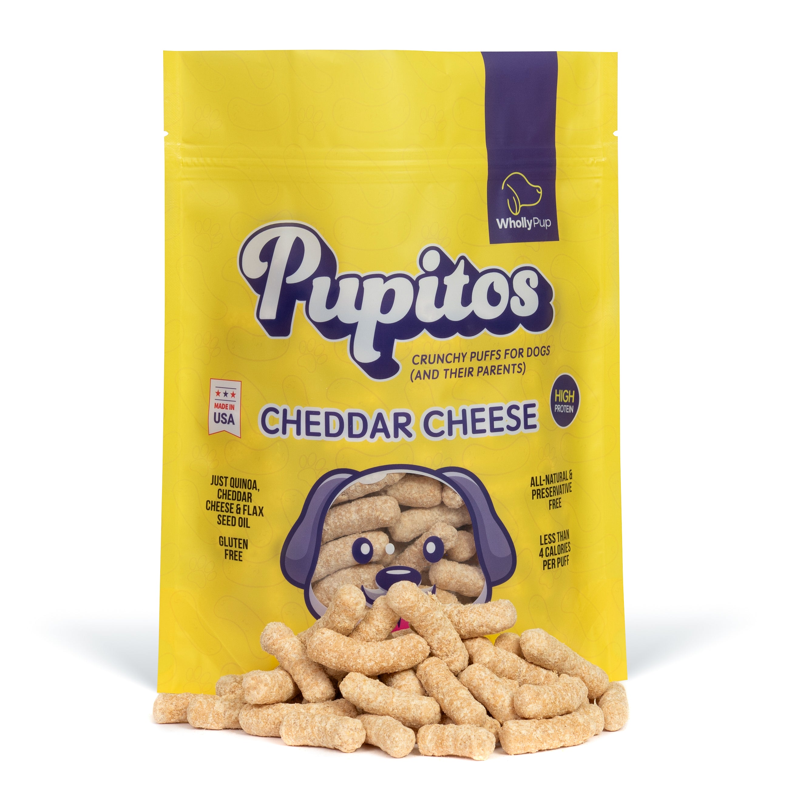 Pupitos: Cheddar Cheese – Wholly Pup